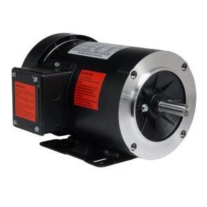 2 HP Electric Motor 3 Phase 56C Frame 1800 RPM TEFC 208 230 / 460 Volt ...