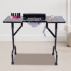 Craftian Nail Table Manicure Table, Marbling Texture Nail Desk for Nail ...