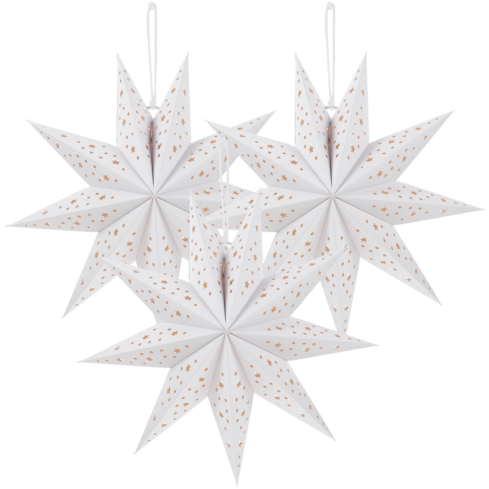 Click here for Masteelfca 3pcs Christmas Paper Star Hanging Lamps... prices