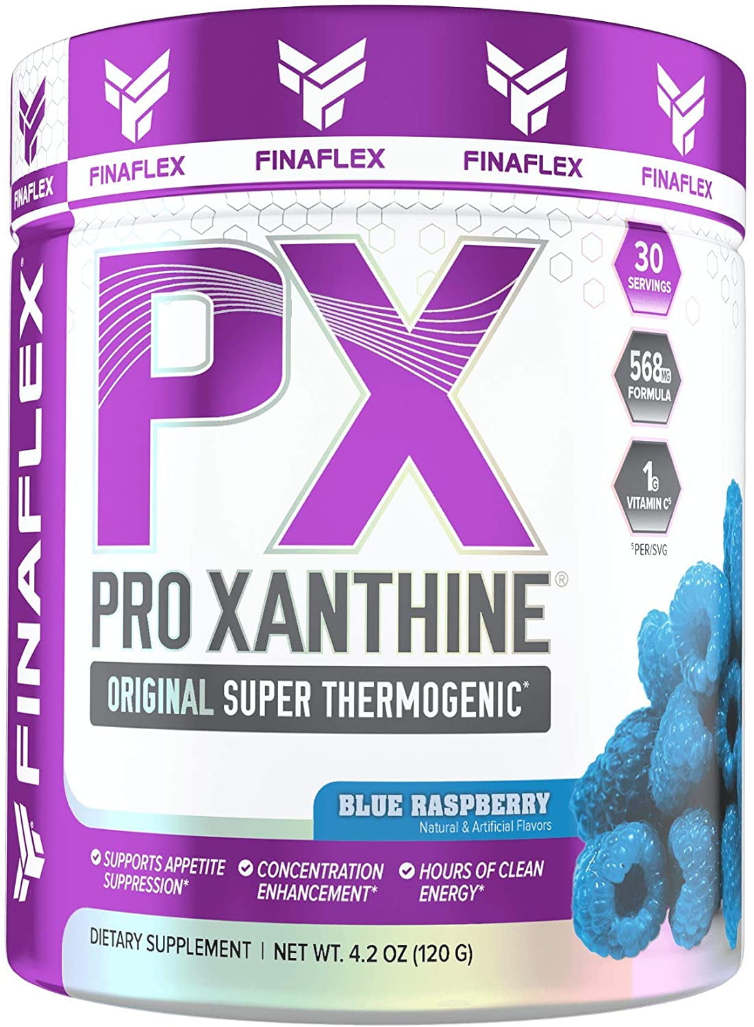 Finaflex PX Pro Xanthine Super Thermogenic Powder (30 Servings, Blue ...