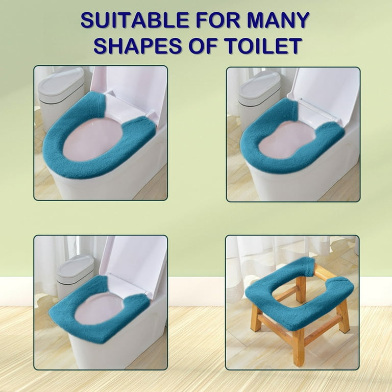Elongated toilet seat lid store