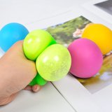 Miarnea Ball Squeeze Toy Super Soft TPR Colorful Ball Quick Rebound ...