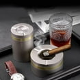 uhnmki Stainless Steel Vehicle Ash Tray with Lid for and Homes Odor ...