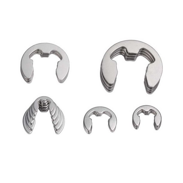 Guardoinrt 400 Pieces/Set Stainless Steel E-clip Multi-purpose Snap ...
