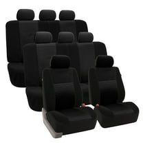 Free Shipping! FH Group Black Deluxe Faux Leather Airbag Compatible and ...