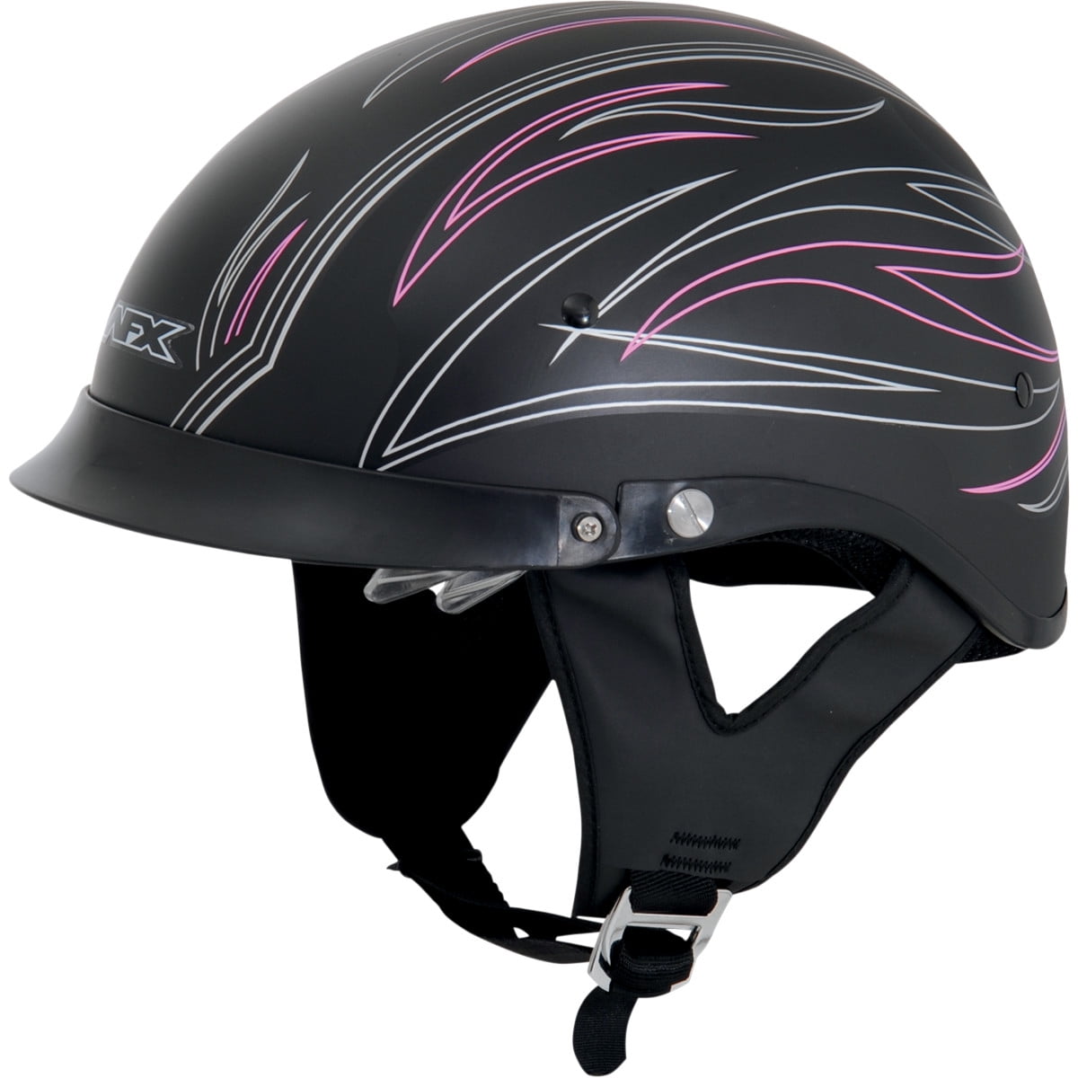 AFX FX-200 Half Helmet (Pinstripe Pink Flat, Medium) - Walmart.com