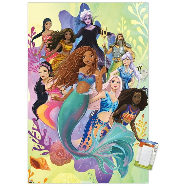 Disney Little Mermaid - Group Wall Poster, 22.375" x 34" - Walmart.com