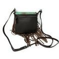 Western Genuine Leather Cowgirl Crossbody Messenger Fringe Laser Cut ...