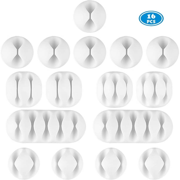 NimJoy 16 Pack Cable Clips Holiday Wires Organizer Adhesive Cord ...