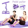 Six Tube Latex Resistance Band, Full Body Workout Expander with NBR ...