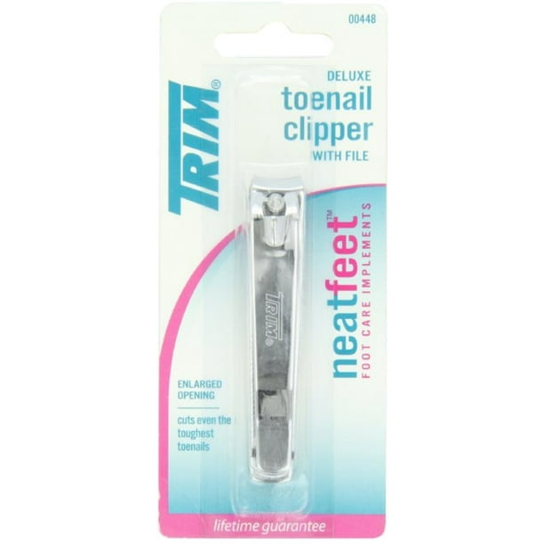 4 Pack - Toenail Clipper with File 1 ea - Walmart.com