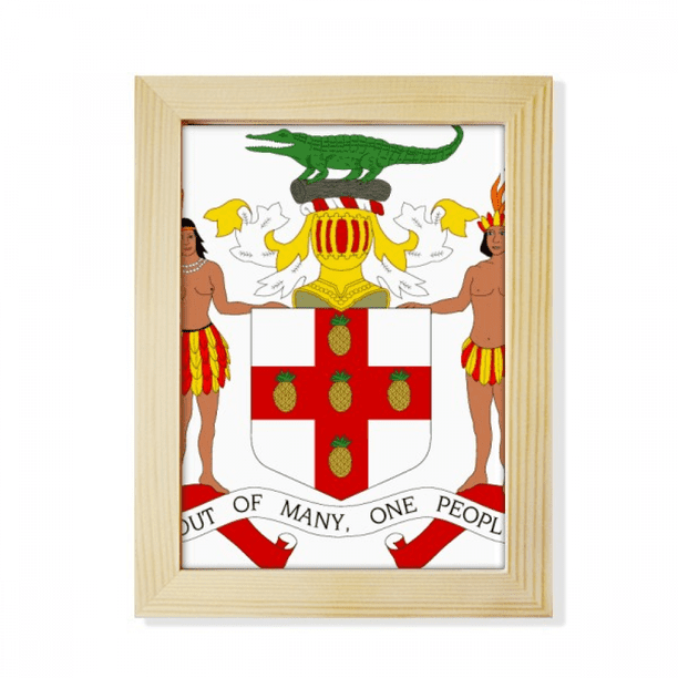 Jamaica North America National Emblem Desktop Adorn Photo Frame Display ...