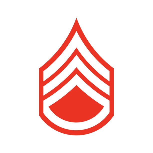 E-6 Staff Sergeant Rank Sticker Decal Die Cut - Self Adhesive Vinyl ...