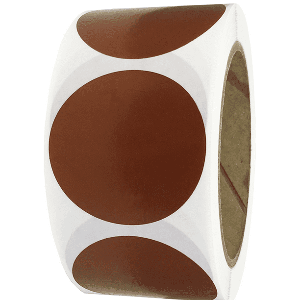 Color Coding Labels Rust Round Circle Dots 2 Inch 500 Total Adhesive ...