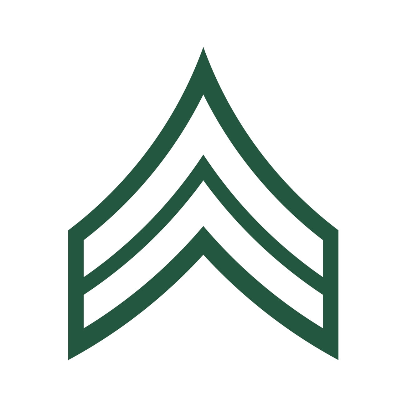 E-4 Corporal Rank Sticker Decal Die Cut - Self Adhesive Vinyl ...