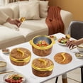 3 pc 1.5L /2L /2.5L Thermal Casserole Dish Set with Lids, Stainless ...