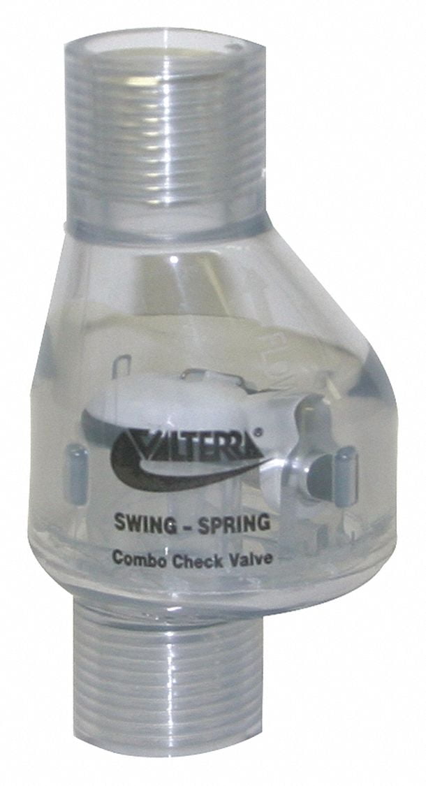 Valterra Spring Swing Check Valve,PVC,1/2",FNPT 200-C05F - Walmart.com