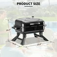 Outdoor Basic Portable Folding Charcoal BBQ Grill, BBQ Charcoal Grill for Outdoor Cooking Beach ...