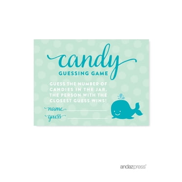 Predictions For Baby Boy Whale Nautical Baby Shower Games, 20-Pack ...