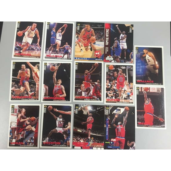 1995-96 UD Collector's Choice Washington Bullets Team Set 14 Cards ...