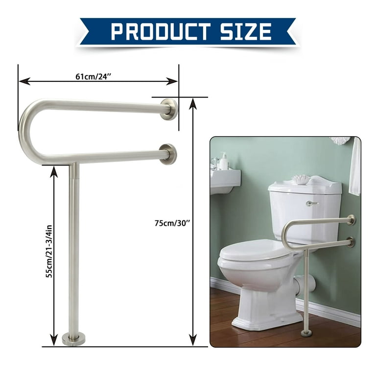 Wall Mount Toilet Safety Rails