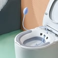HaoXun Collapsible Sitz Bath Basin with Press Flusher Hose - Portable ...
