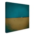 Trademark Fine Art "Teal Horizon" Canvas Art by Nicole Dietz - Walmart.com