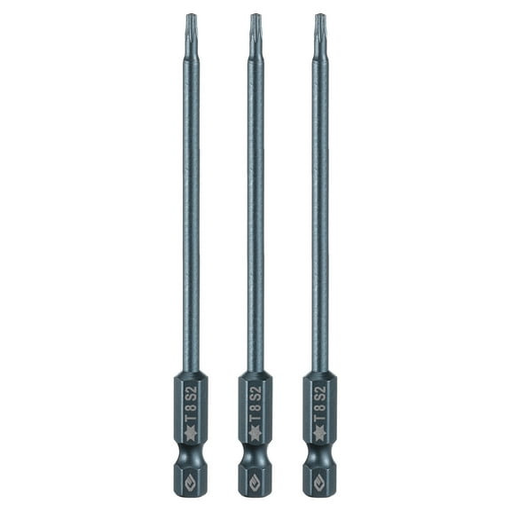 Uxcell T20 Magnetic Security Star 5 Point Torx Screwdriver Bit 1/4" Hex ...