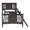 Furniture of America Lively Kids Solid Wood Twin-over-Full Detachable ...