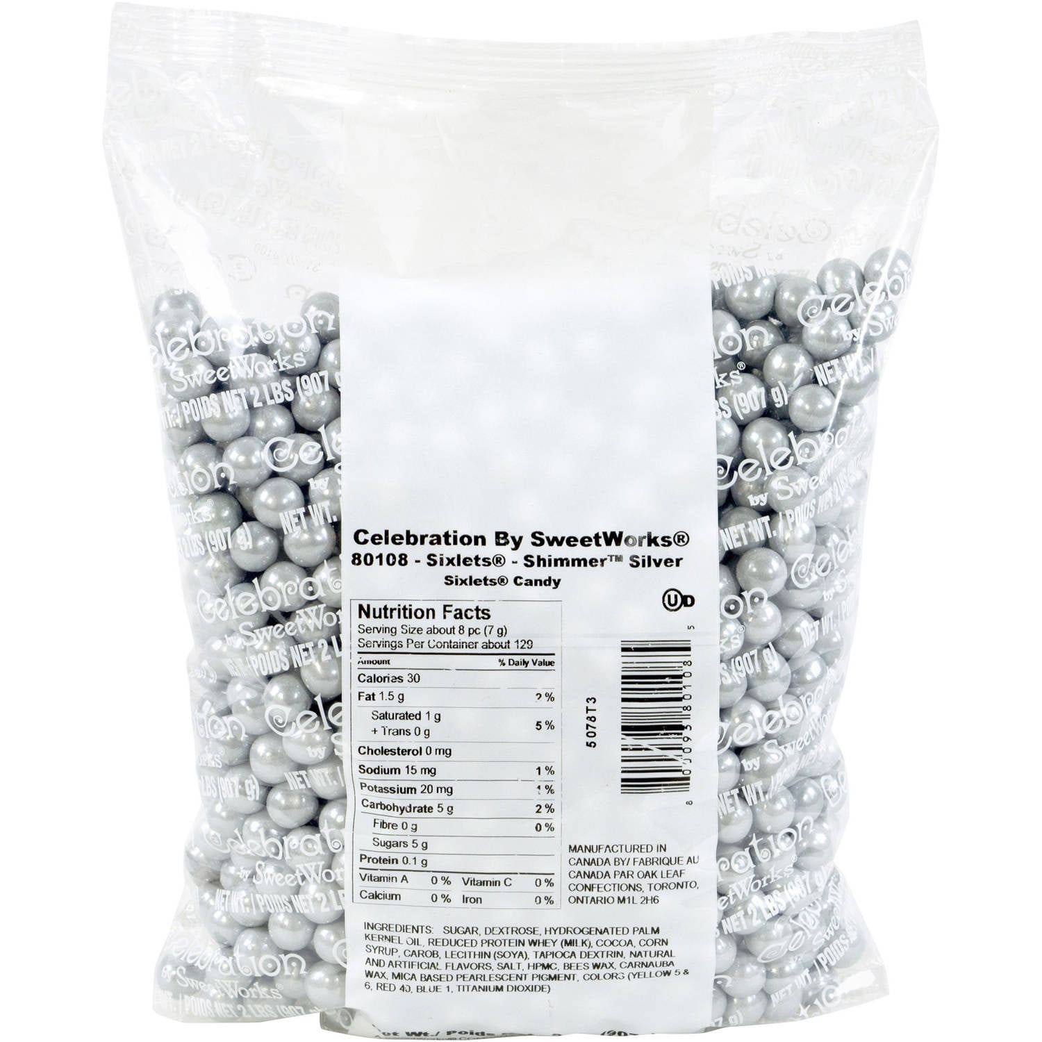 Silver Sixlet Chocolate Candy - Edibles - 1184 Pieces - Walmart.com