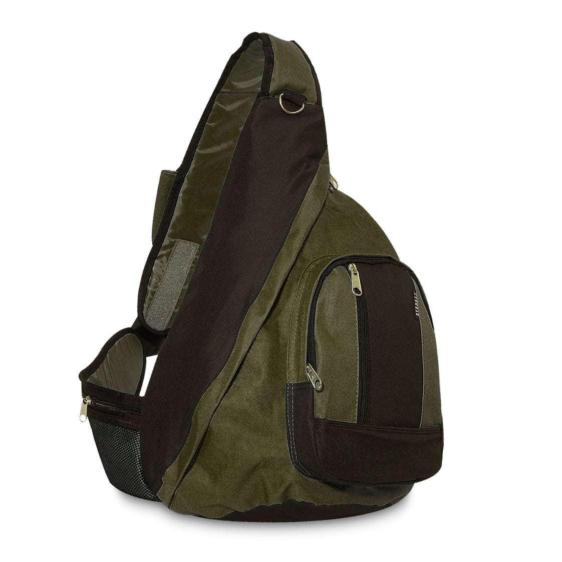 Everest Unisex Sling Bag Backpack, Olive Black - Walmart.com