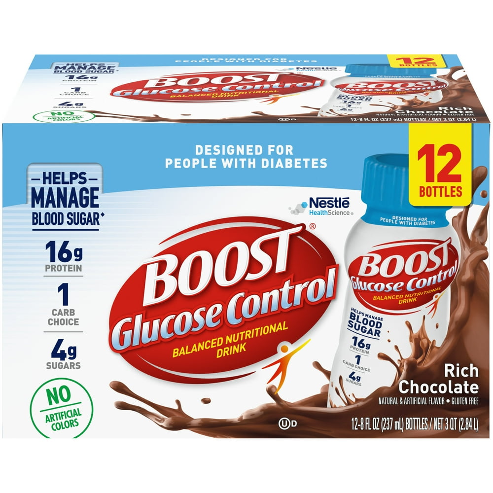 BOOST GLUCOSE CONTROL Rich Chocolate 12-8 fl. oz. Bottles - Walmart.com ...