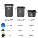 Coffee Gator Large Airtight Coffee Container - Ground Storage Metal ...
