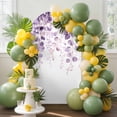 Purple Eucalyptus Arch Backdrop Cover 7.2x4 Ft, Spandex Wedding Arch ...