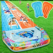 WOW Sports Backyard Super Slide - Giant Slip and Slide with Sprinkler ...
