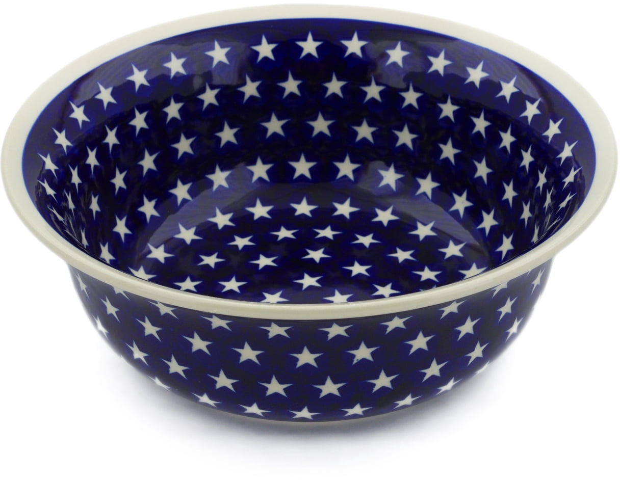 Polish Pottery 10-inch Bowl (America The Beautiful Theme) Hand Painted ...