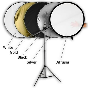 Neewer 43" 110cm 5-in-1 Foldable Photo Light Reflector Panel - Walmart.com