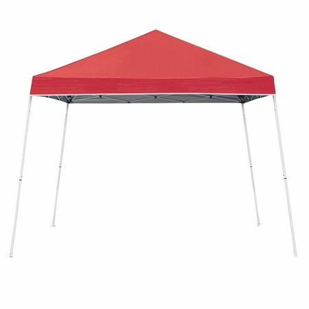 Z-Shade 10' x 10' Push Button Angled Leg Instant Shade Canopy Tent, Red ...
