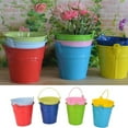 Masteelf Iron Hanging Flower Pots for Garden Use Assorted Color Bright ...