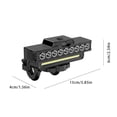 800-Lumen Bicycle Headlight with Horn, Robust 120dB Wire-Controlled ...