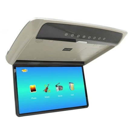 Flip Down Overhead Car Monitor,15.6in Car Overhead Roof Mounted Monitor ...