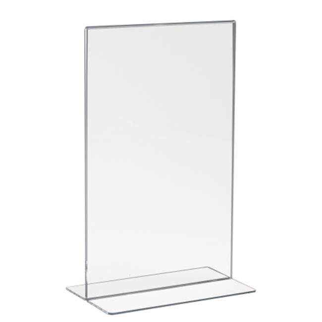 11 in. H x 7 in. W Acrylic Double-Sided Counter Top Sign Holder (Pack ...