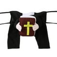 Dog Cats Priest Outfit Halloween Stand Up Soft Pet Costume Makeup Funny ...