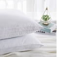Peace Nest King Size Gusseted Goose Feather Down Pillows, 2 Pack ...