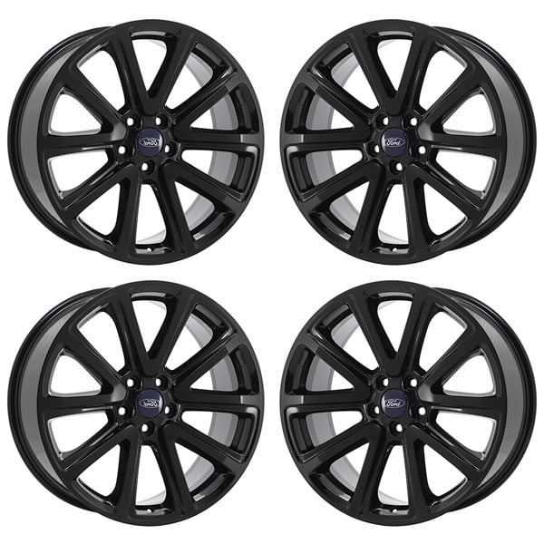 FORD EXPLORER 2014 - 2018 GLOSS BLACK Factory OEM Wheels Rims (Not ...