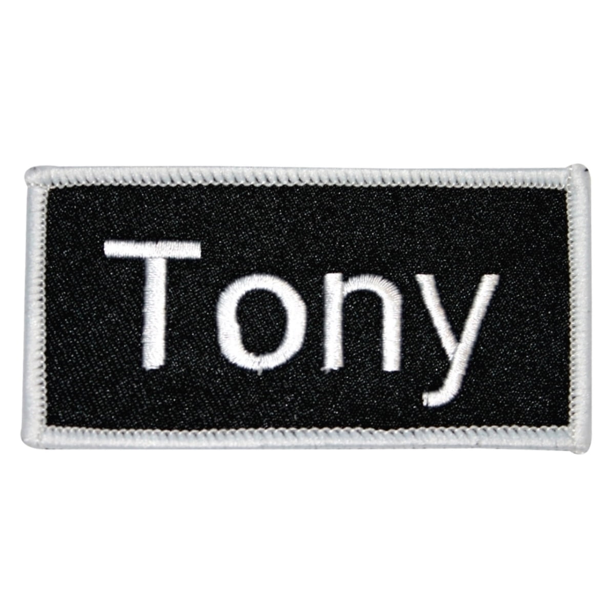 Tony Name Tag Patch Uniform ID Work Shirt Badge Embroidered Iron On ...
