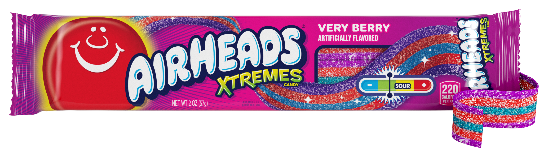 Airhead Xtreme Strips Airheads Xtremes Bites Rainbow Berry Soft