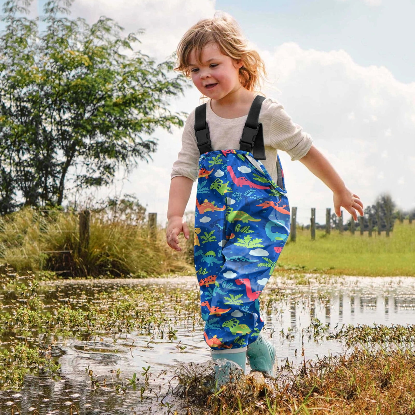 Click here for Zhangmingg Toddler Rain Pants kids Snow Suit Rain... prices