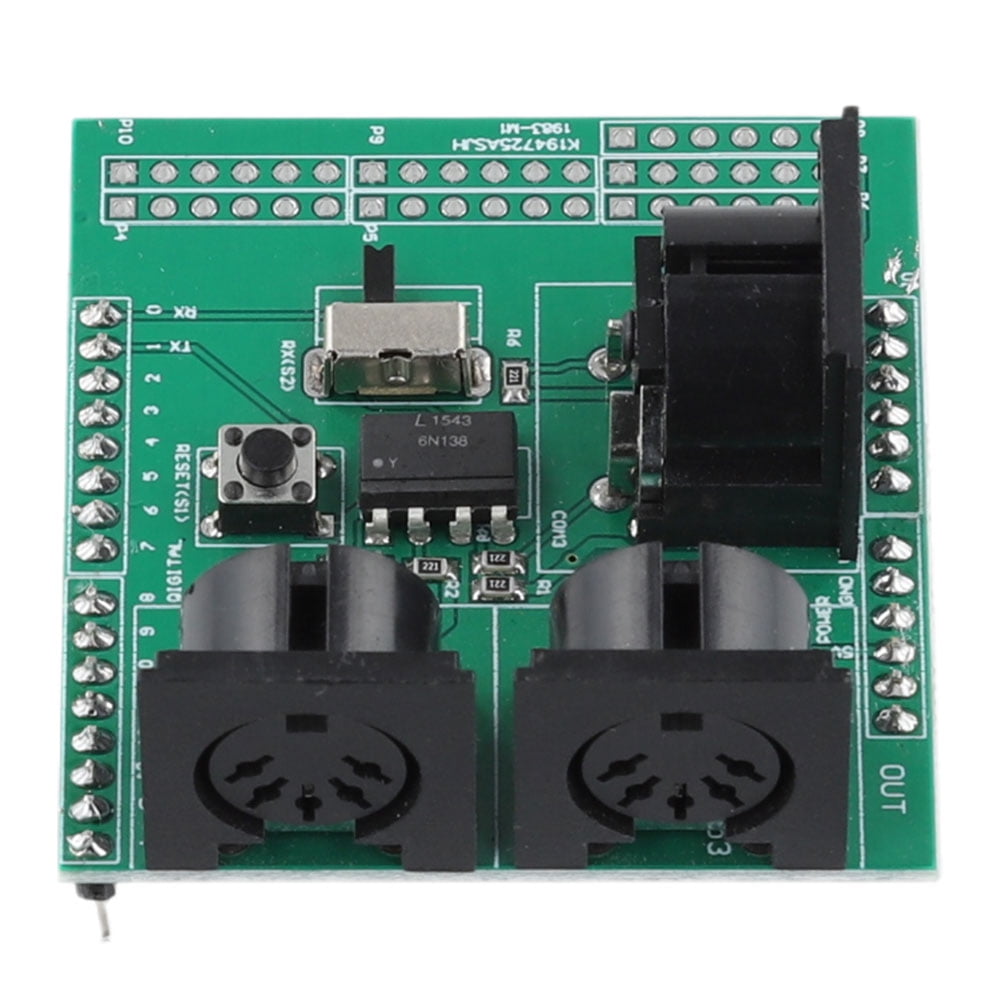 Tablero de ruptura musical Placa de ruptura musical MIDI Shield, interruptor RUN/PGM para ...