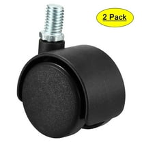 Uxcell Furniture Casters 1.5 Inch Nylon M10 x 15mm Threaded Stem Swivel ...